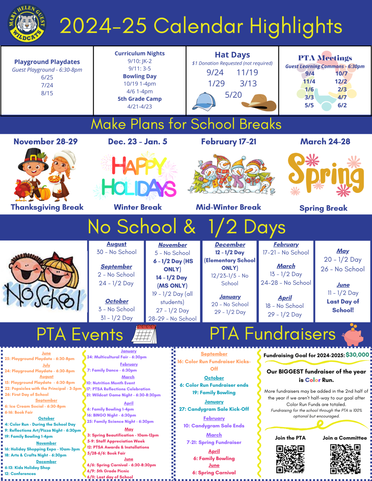 PTA Calendar – Guest Elementary PTA